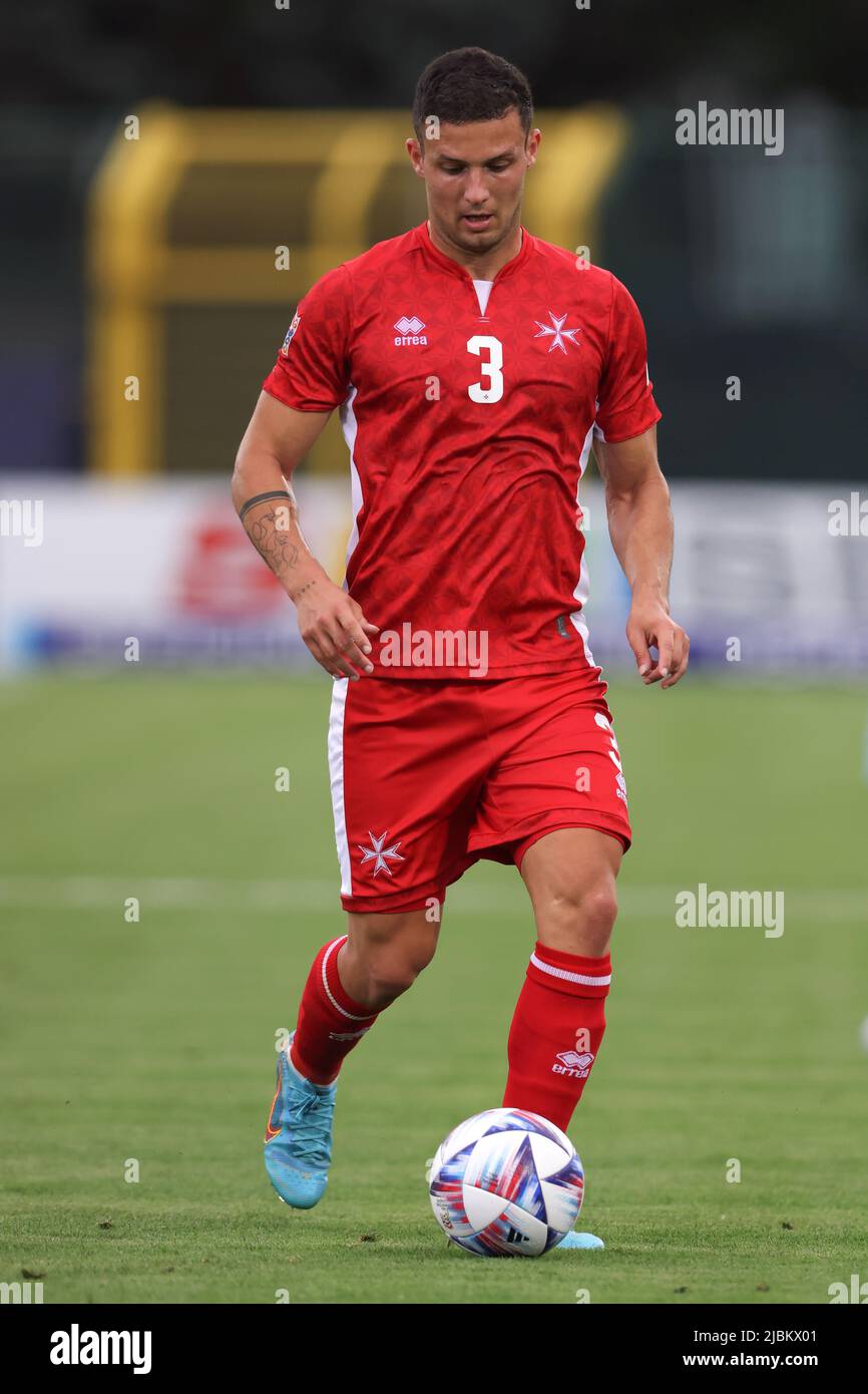 Serravalle, Italy, 5th June 2022. Jean Borg of Malta during the UEFA ...