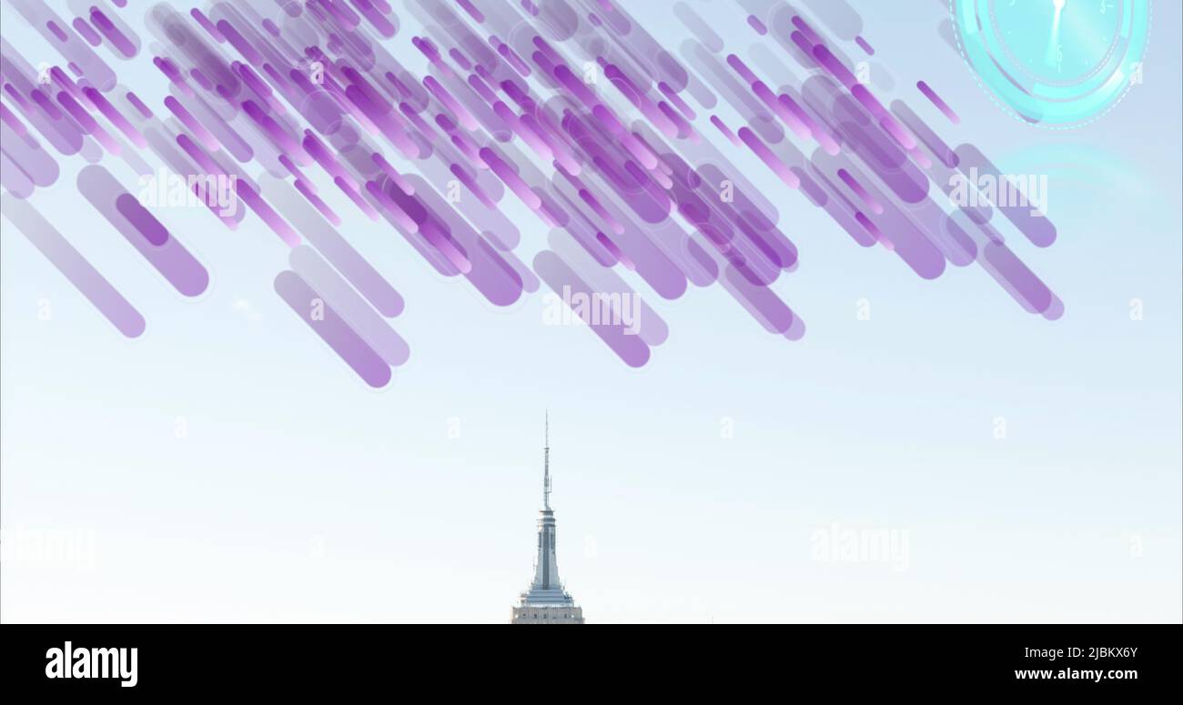 Futuristic purple clock hi-res stock photography and images - Alamy