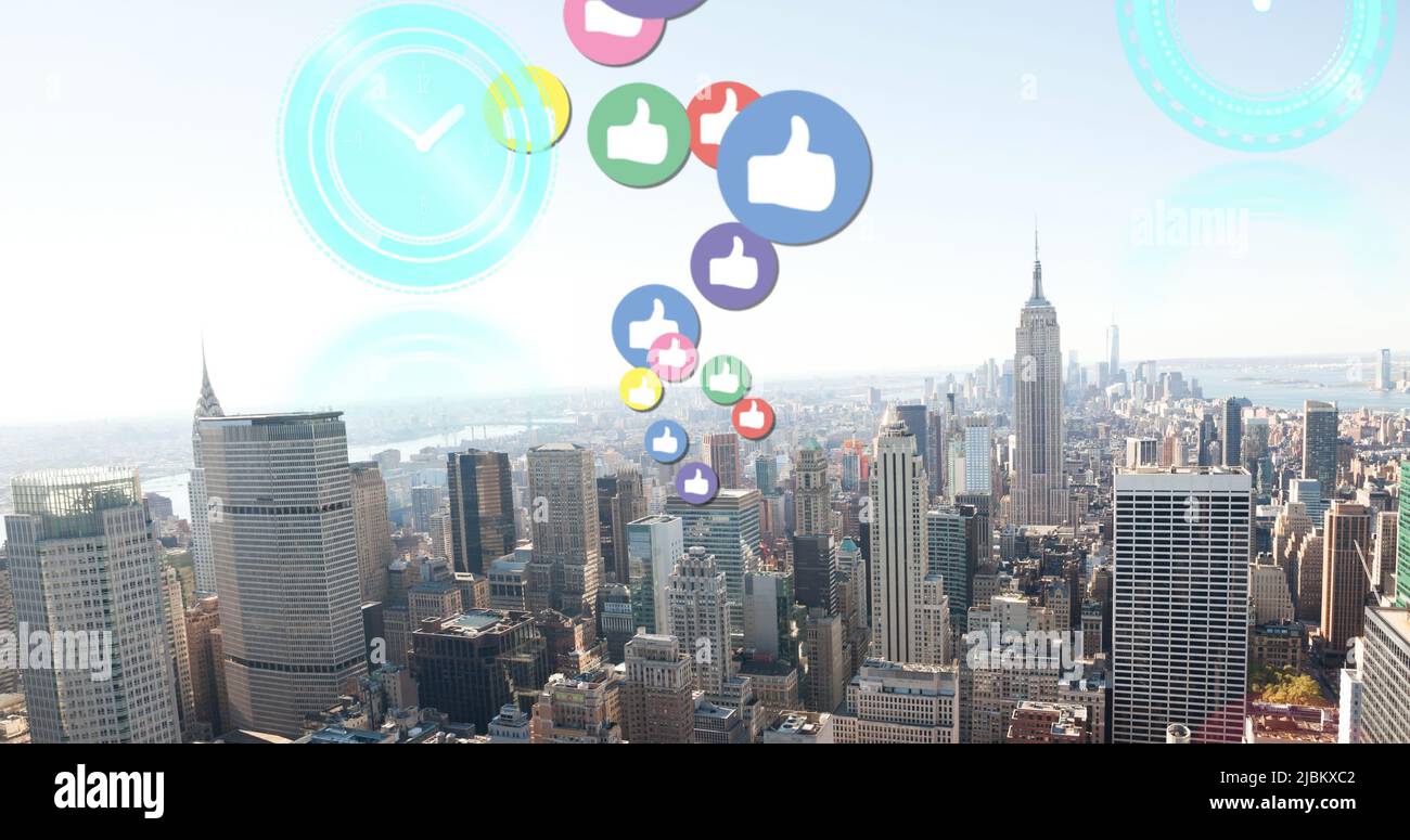 Social clocks hi-res stock photography and images - Alamy