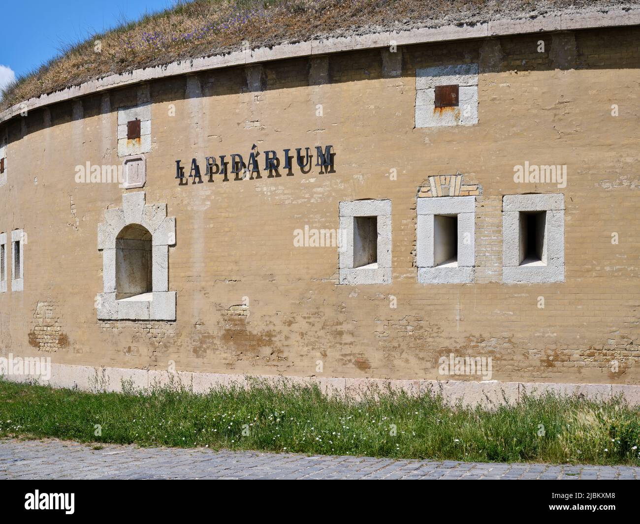 The semicircular fortification line surrounding Komárno was built in ...
