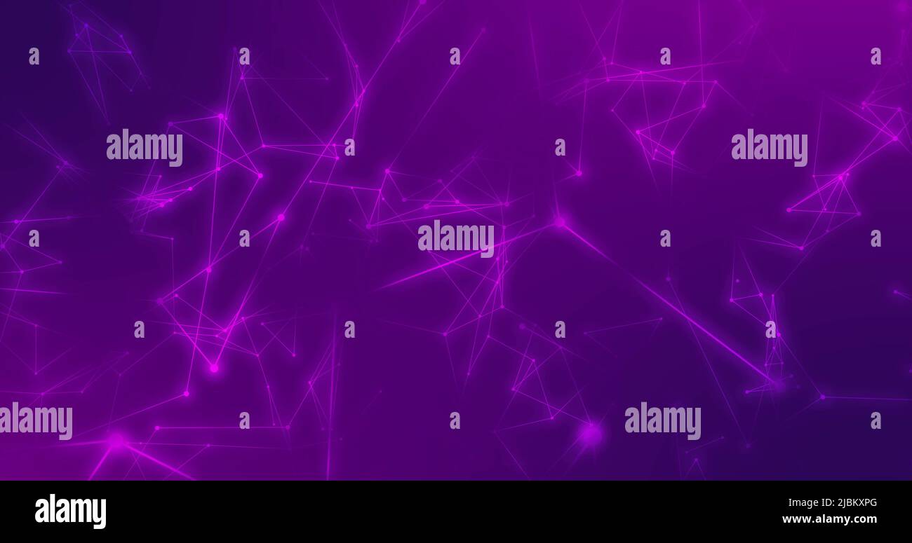 Image of data processing over purple background Stock Photo - Alamy