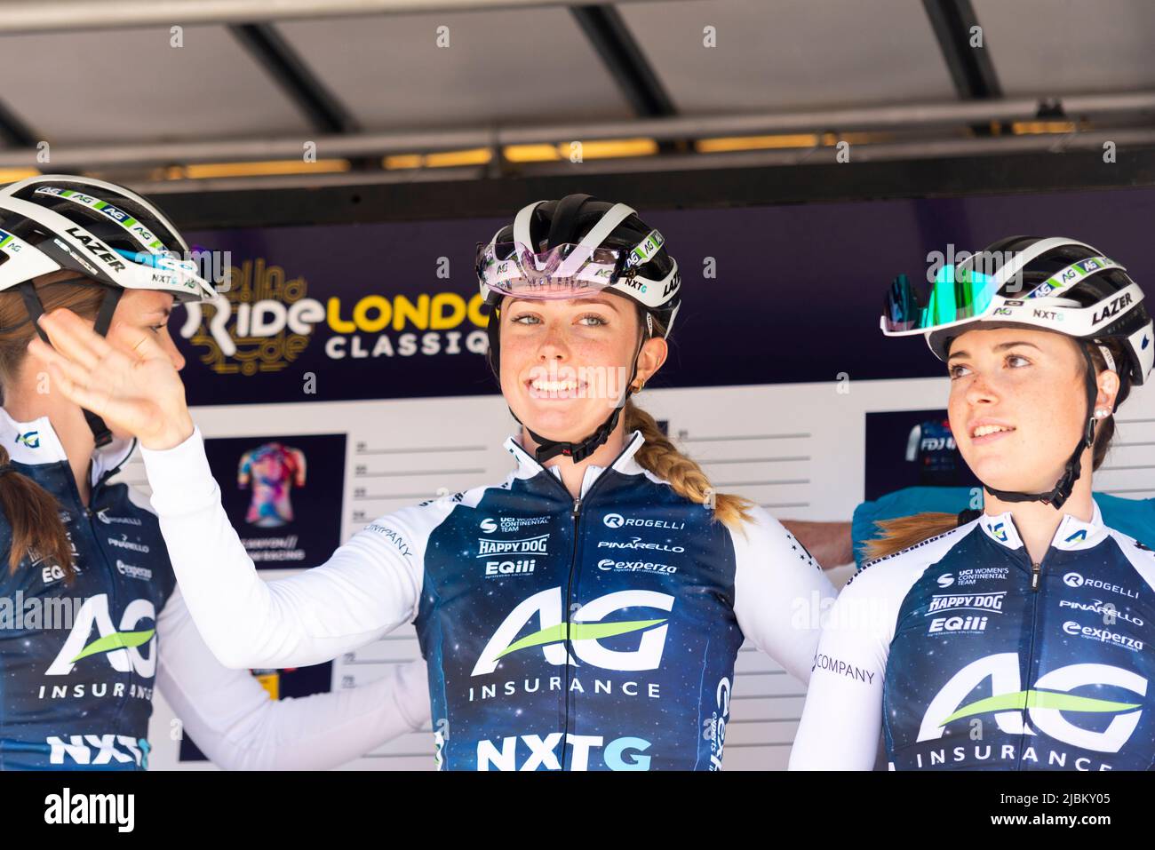 Maud Rijnbeek, Gaia Masetti of team AG Insurance NXTG Team for the ...