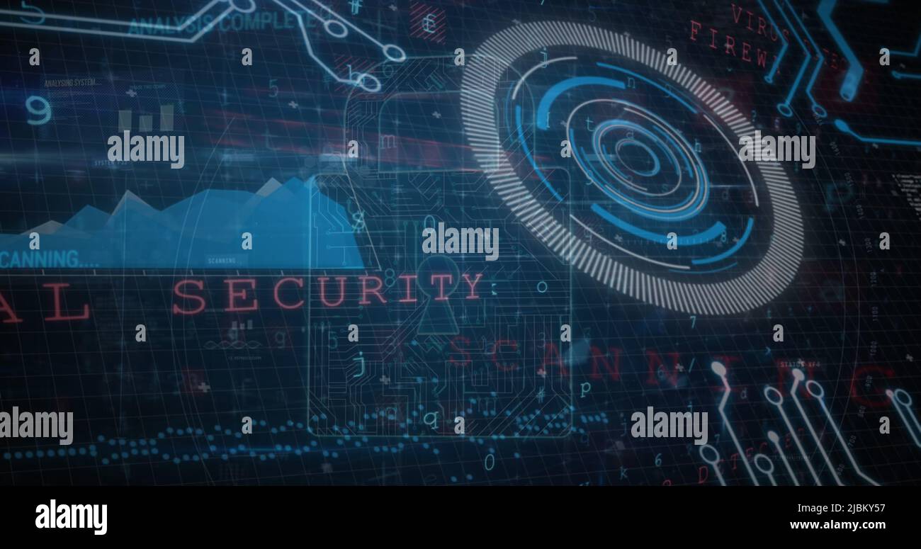 Image of digital data processing over dark background Stock Photo - Alamy