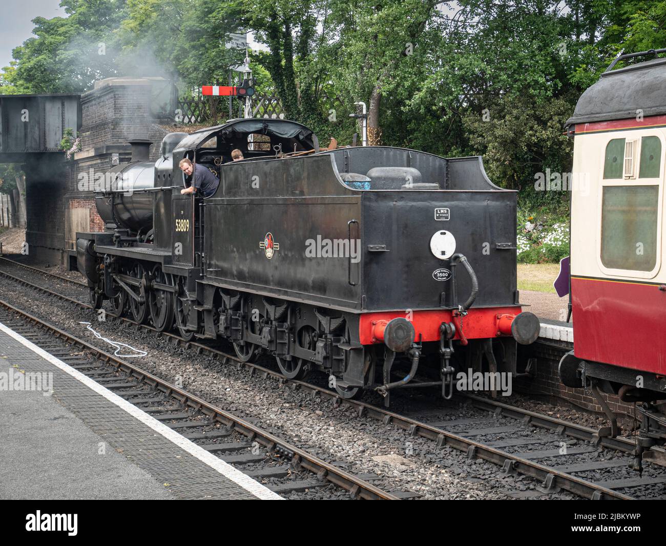 S&DJR Class 7F 2-8-0 heavy goods loco 53809 on the North Norfolk ...