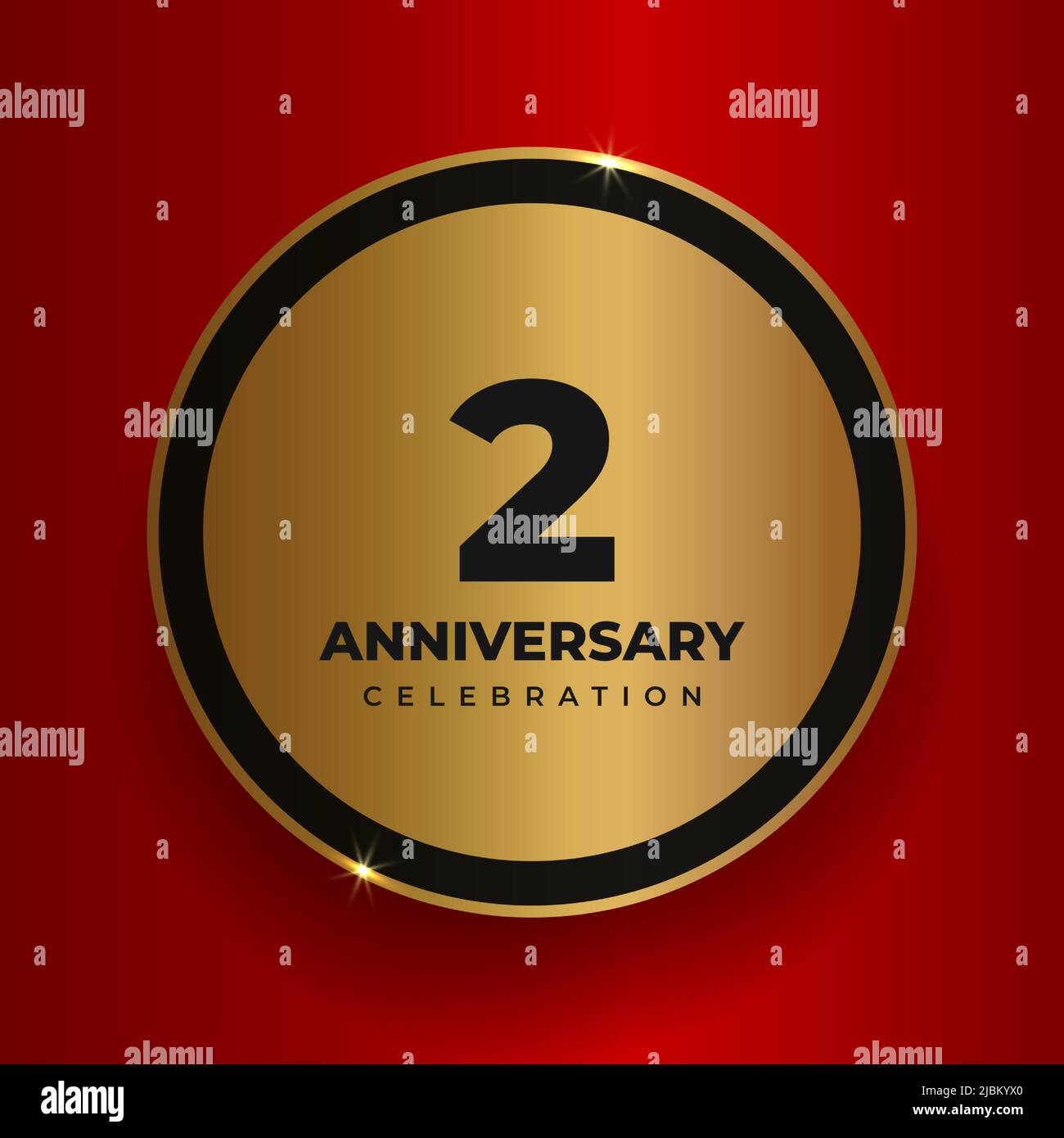 2 years anniversary celebration background. Celebrating 2nd anniversary event party poster ...