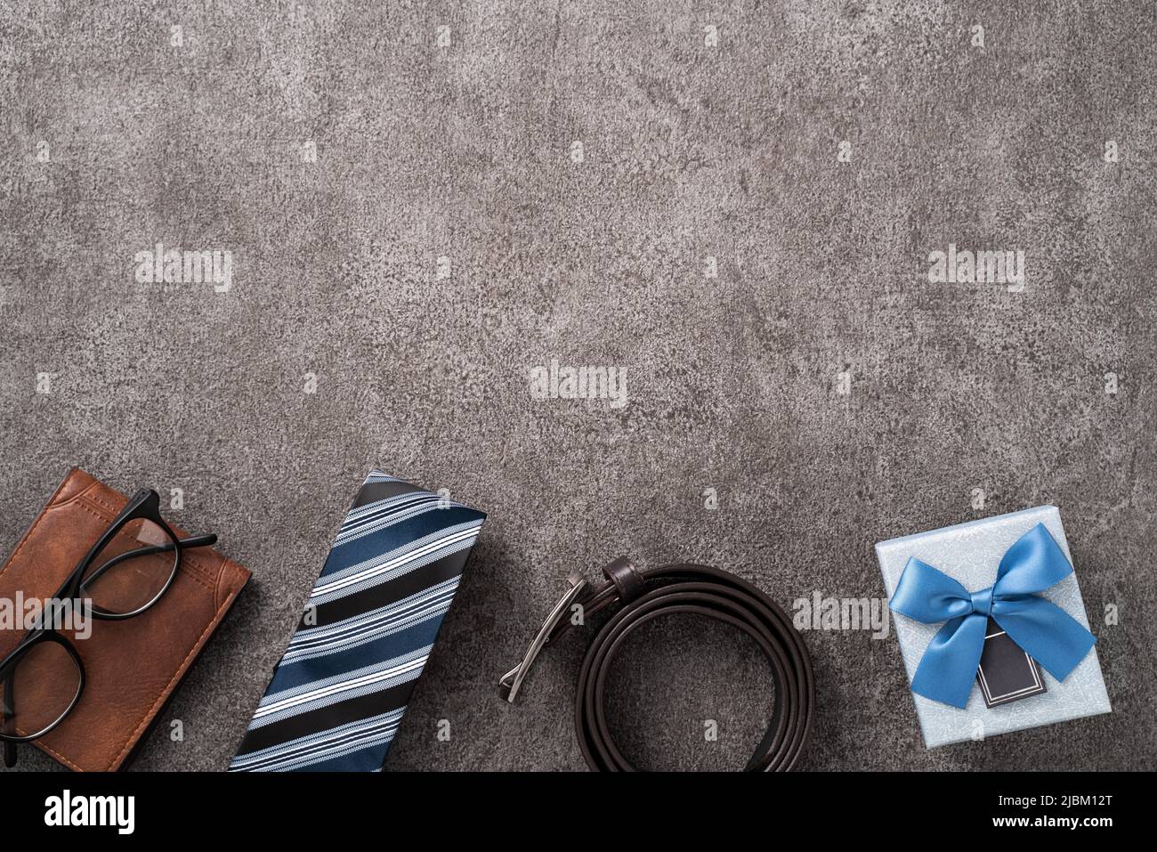 Father's day background design concept. Top view of paper decoration ...