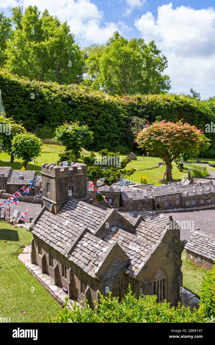 Corfe Castle Model Village at Corfe Castle, Dorset UK in June Stock ...