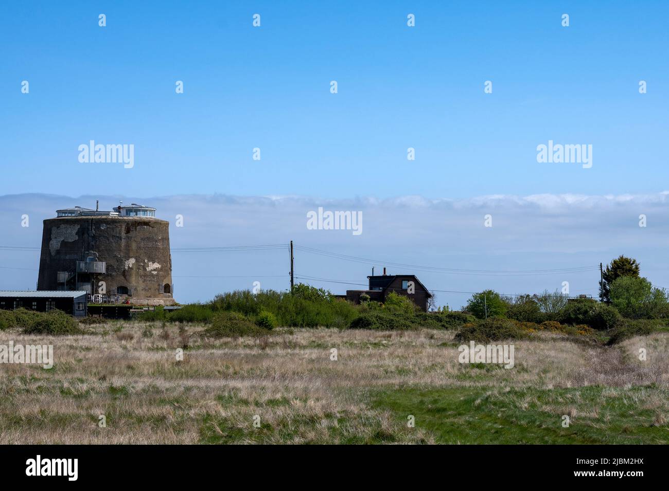 Martello Tower Shingle Street Suffolk England Stock Photo - Alamy