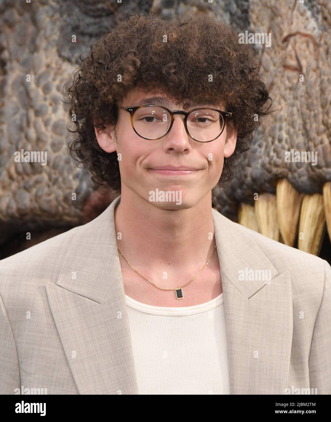 Reece Feldman arrives at the Universal Pictures' JURASSIC WORLD ...