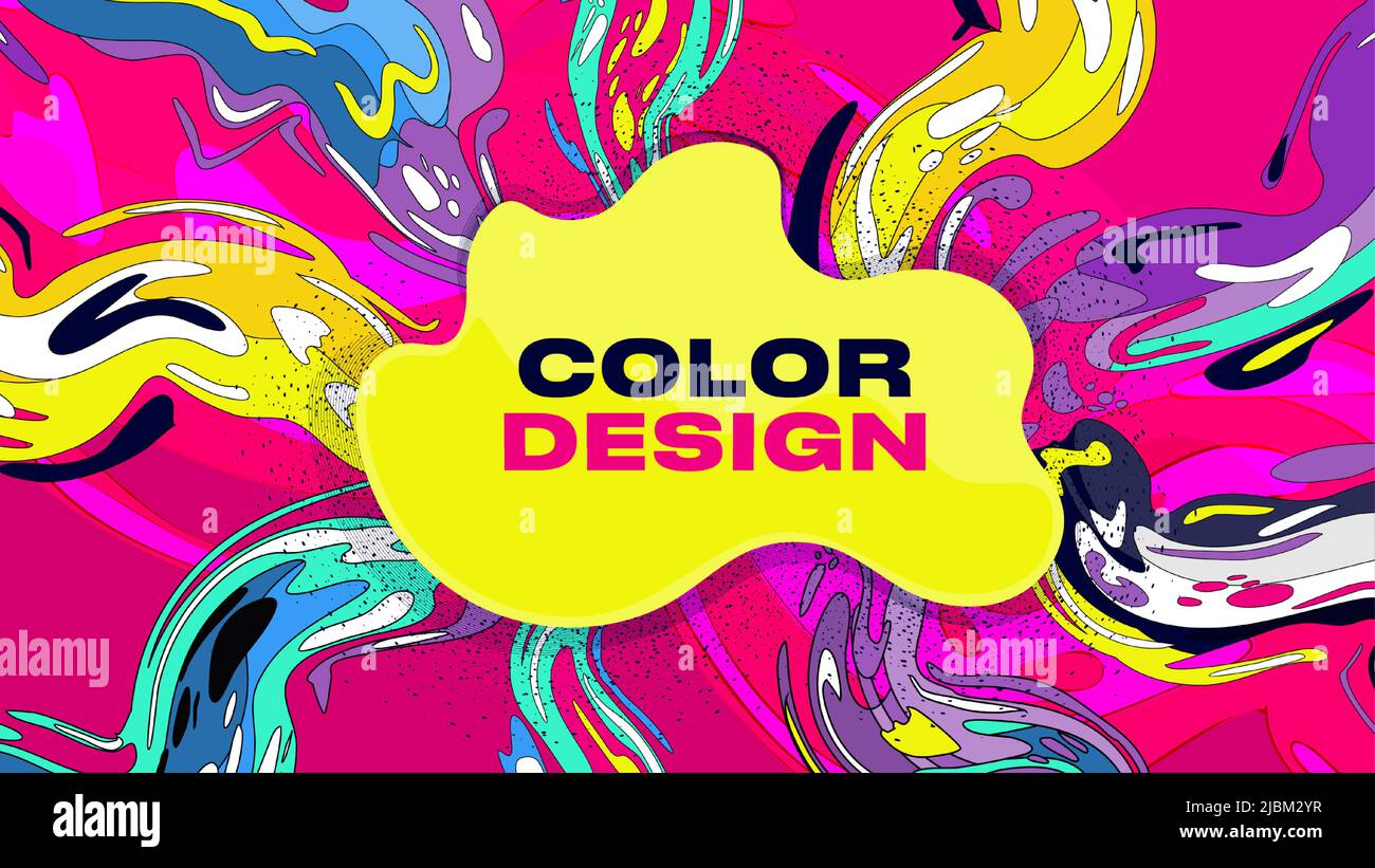 Color Liquid Wave and flow background. Abstract colorful shape Stock Vector Image & Art - Alamy