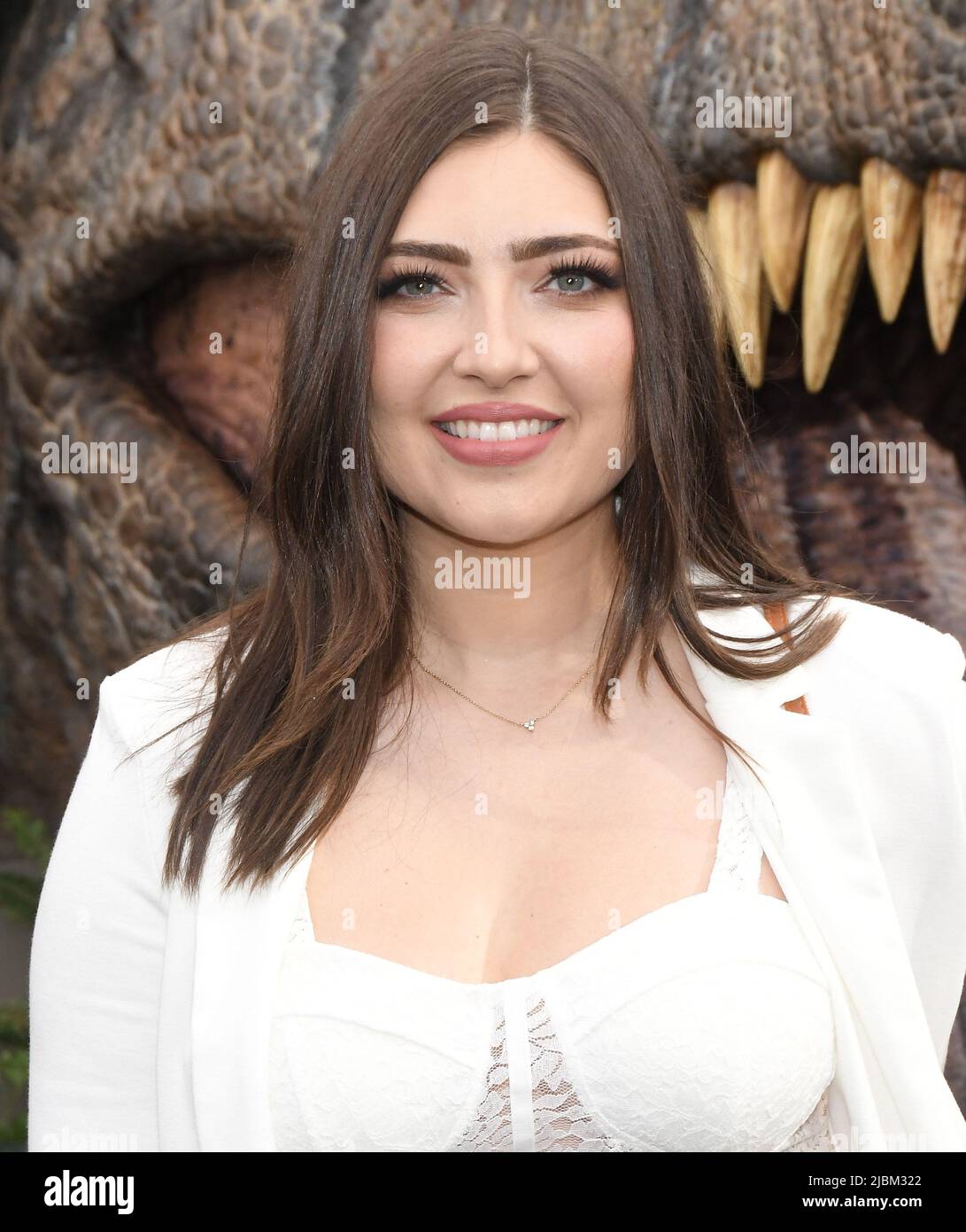 Shelby Young arrives at the Universal Pictures' JURASSIC WORLD DOMINION ...