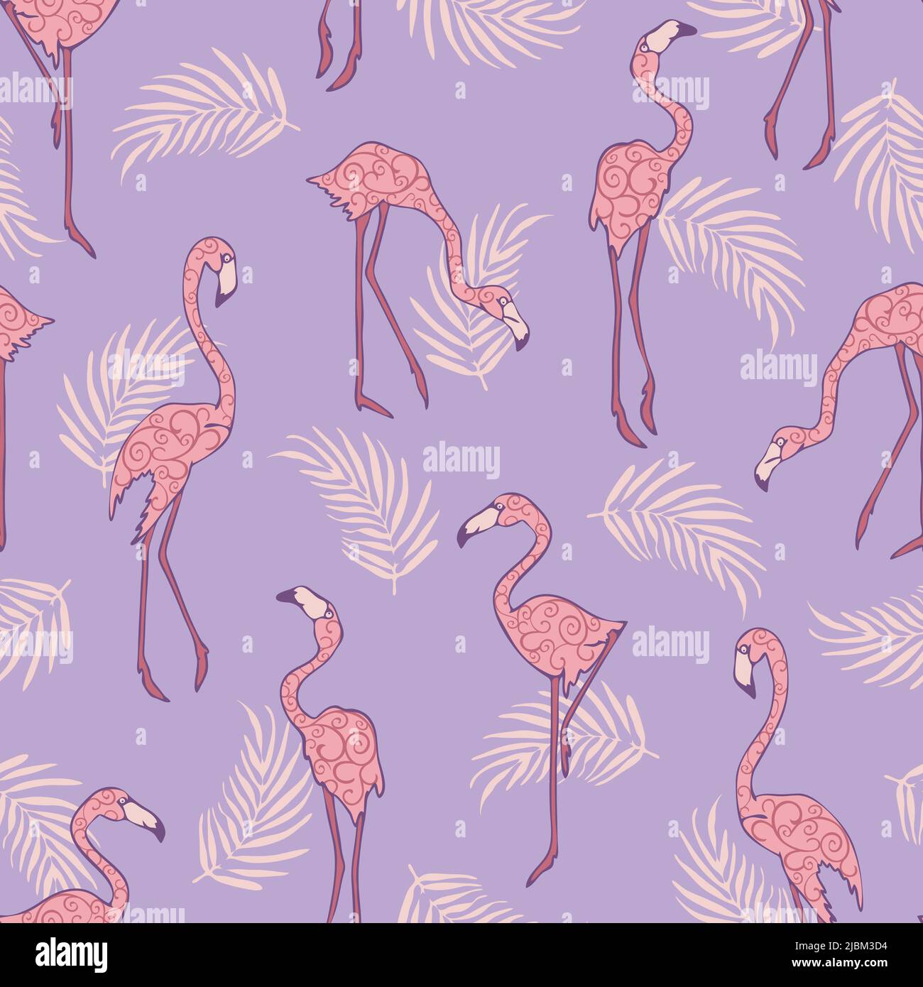 Seamless texture flamingo hi-res stock photography and images - Alamy