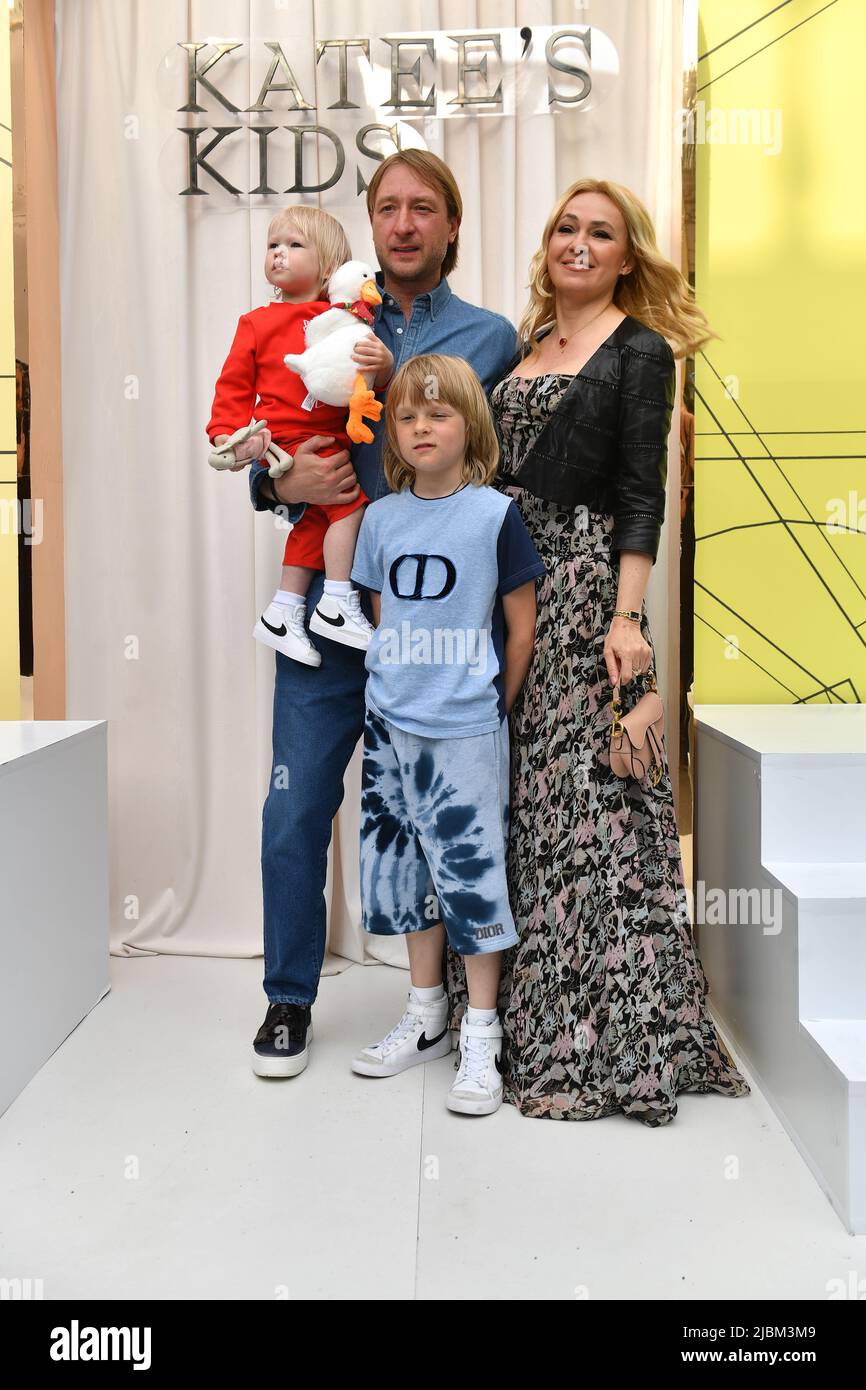 Moscow. The producer Yana Rudkovskaya, the figure skater Evgeny ...