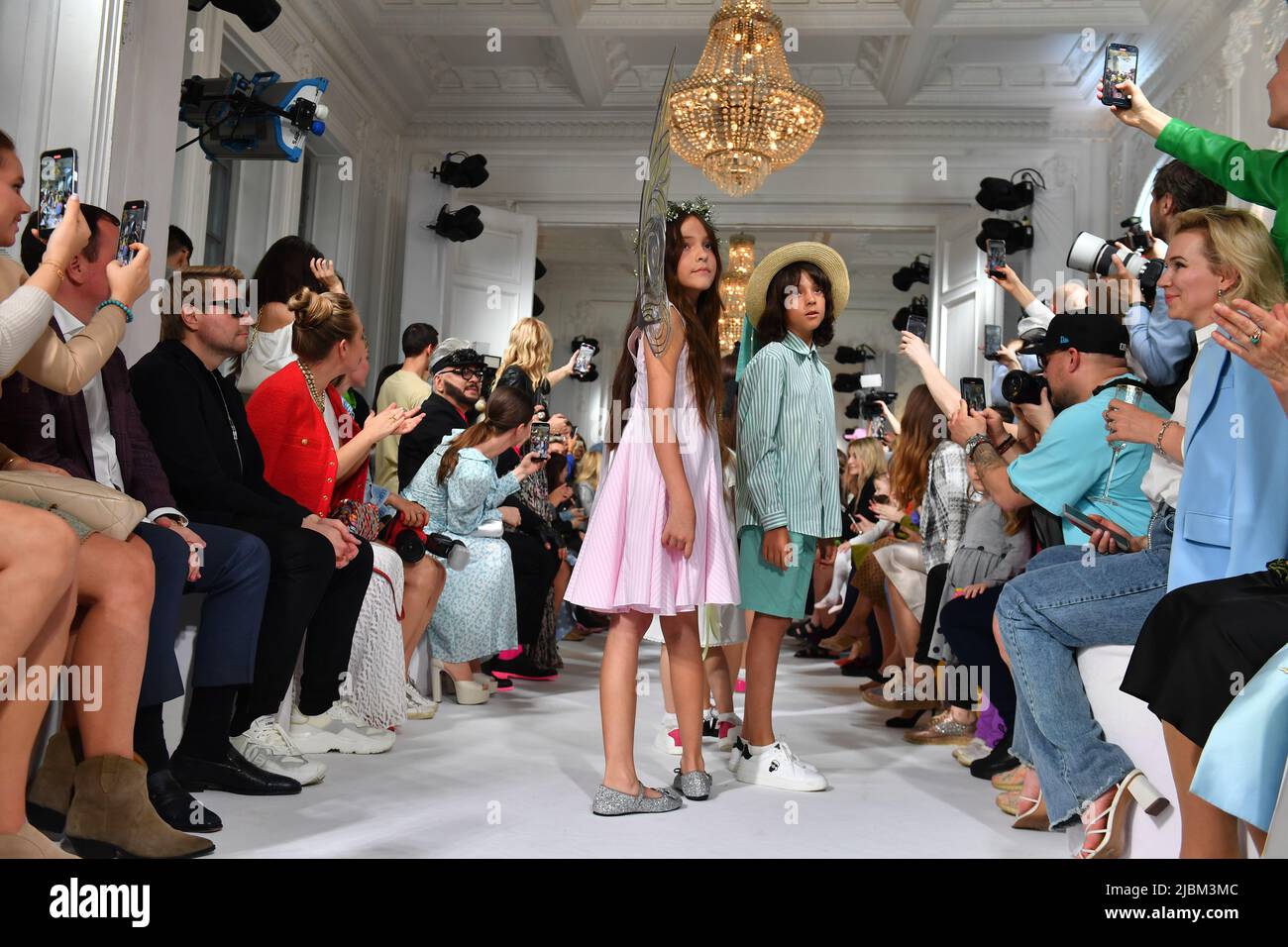 Moscow. Philip Kirkorov's children - Alla-Victoria and Martin during ...