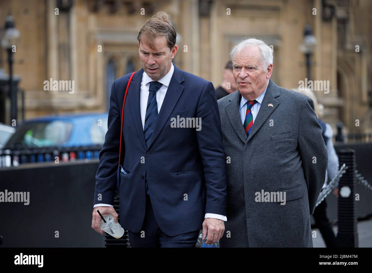 London, UK. 06th June, 2022. Conservative MP TOBIAS ELLWOOD is seen in ...