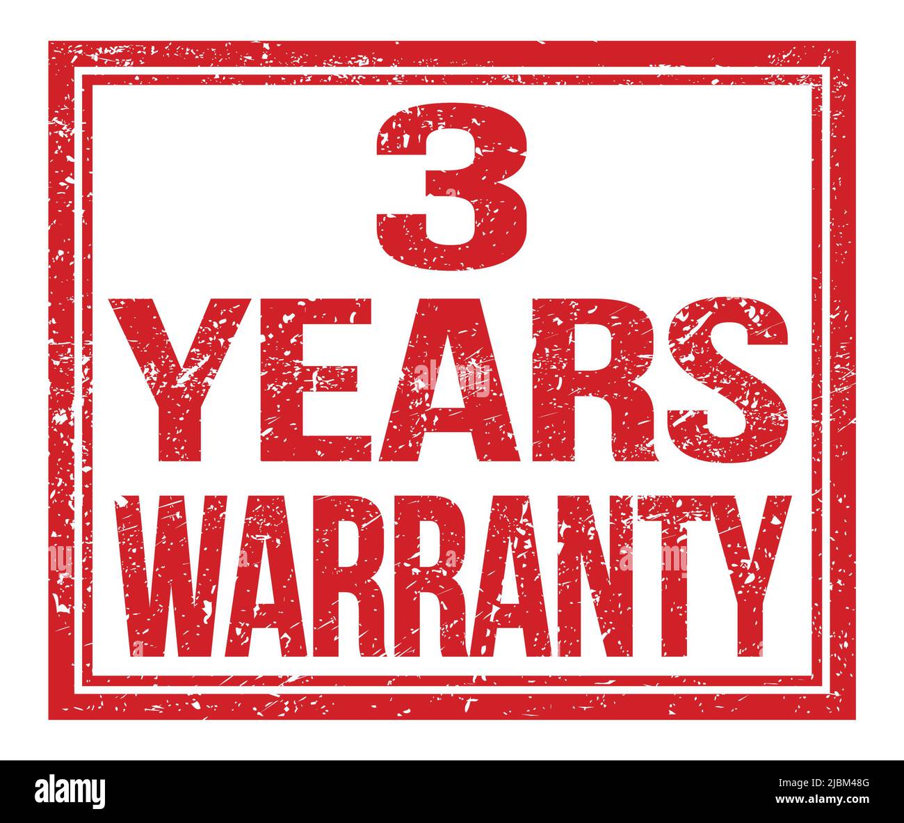 3 years warranty stamp hi-res stock photography and images - Alamy