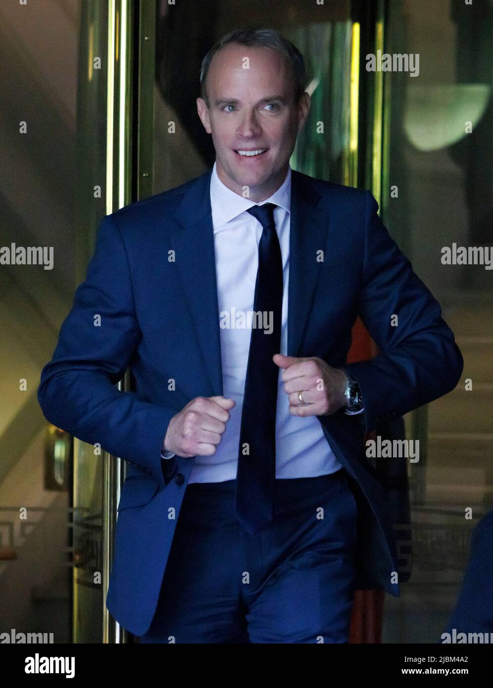 London Uk 07th June 2022 Deputy Prime Minister Dominic Raab Is Seen