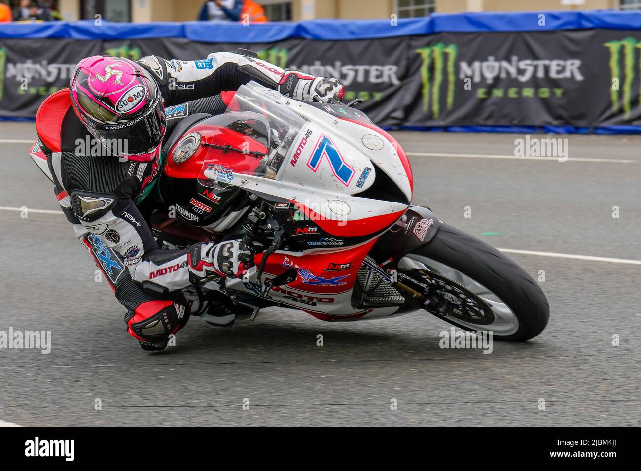 Douglas, Isle Of Man. 19th Jan, 2022. Gary Johnson (675 Triumph ...