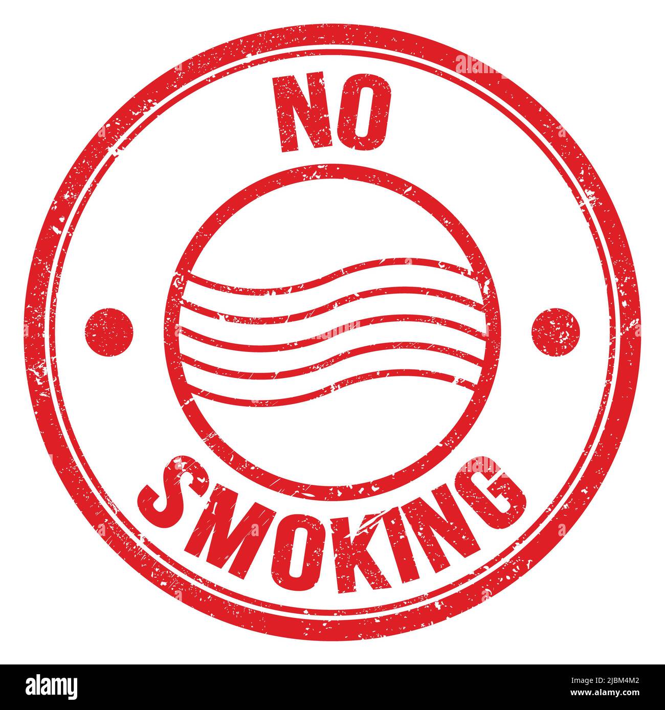 NO SMOKING text written on red round postal stamp sign Stock Photo - Alamy