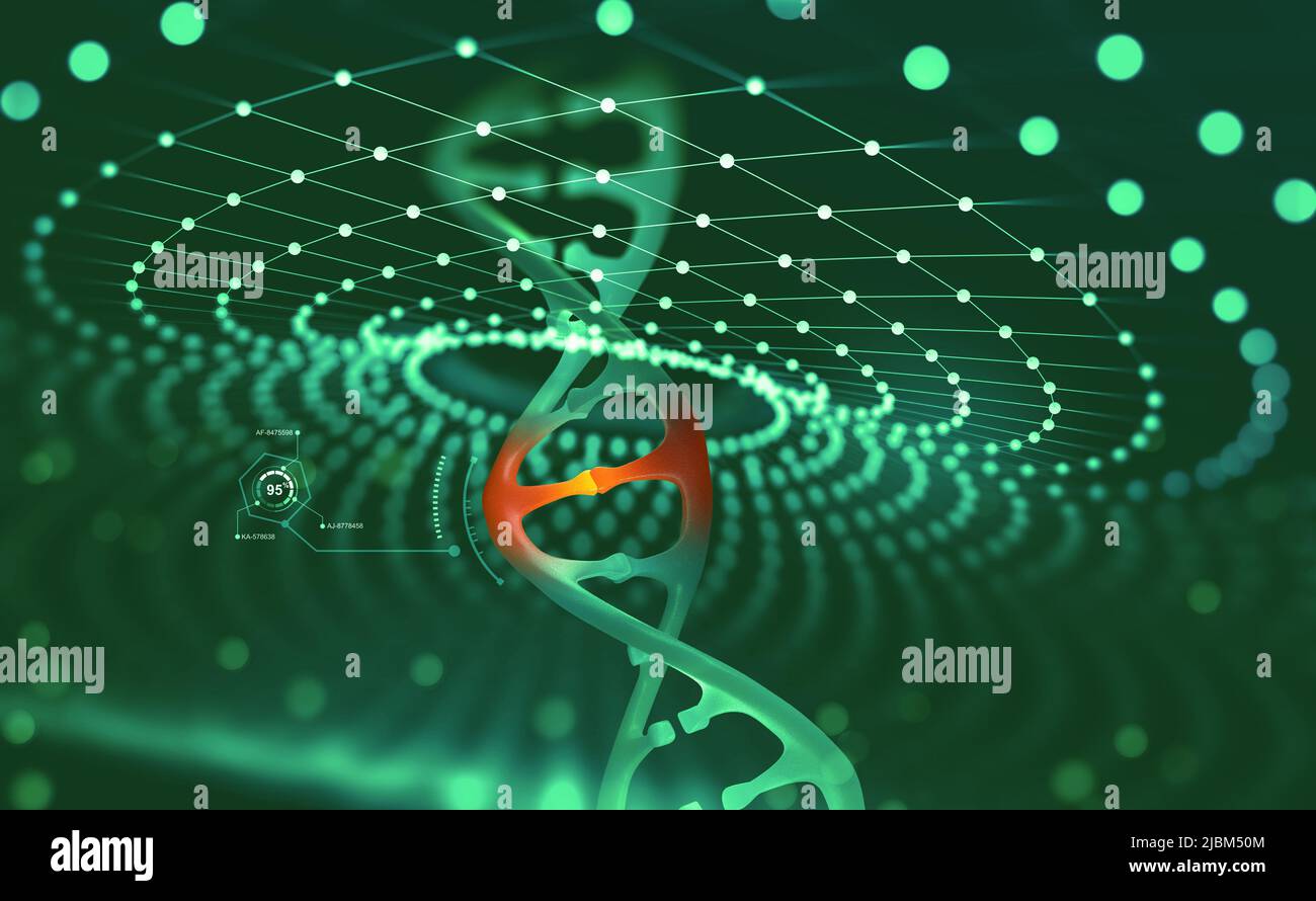 DNA helix. Innovative technologies in the study of the human genome ...