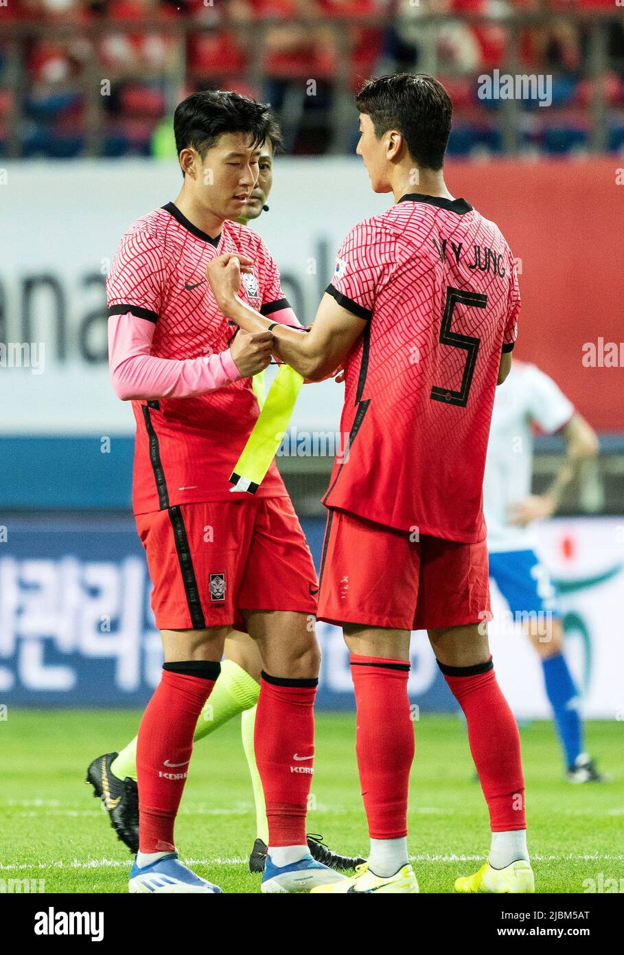 Daejeon, South Korea. 6th June, 2022. South Korean player Son Heung-min ...