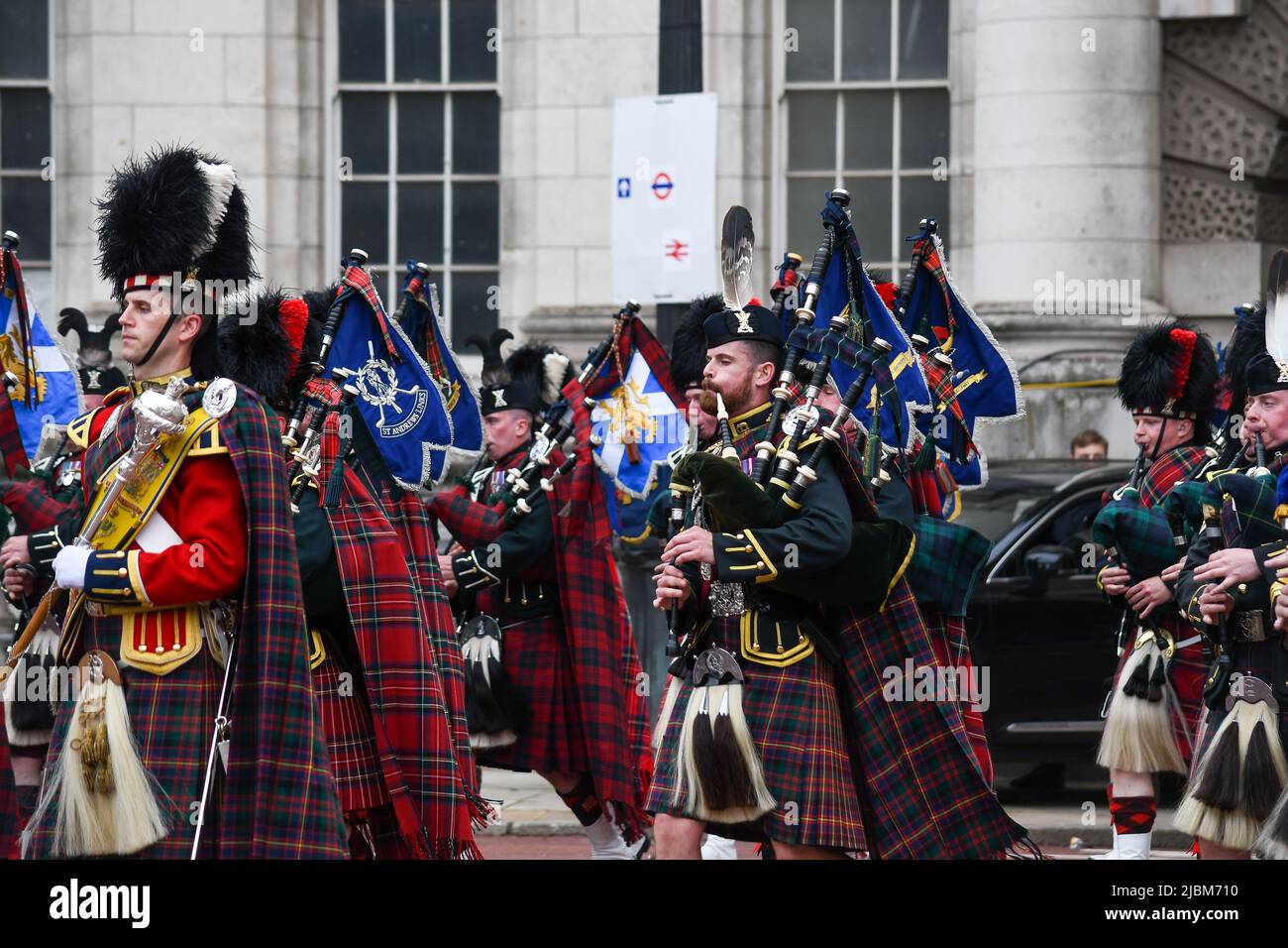London, UK, 5th Jun 2022, Platinum Jubilee Pageant along the Mall ...