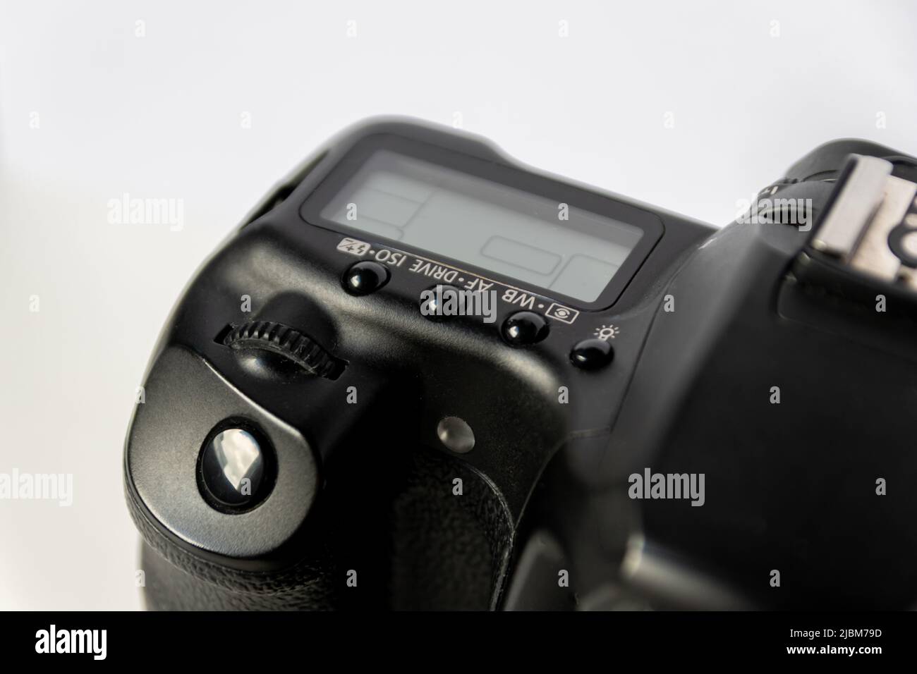 Professional dslr camera equipment with 70-300 mm tele zoom objective ...