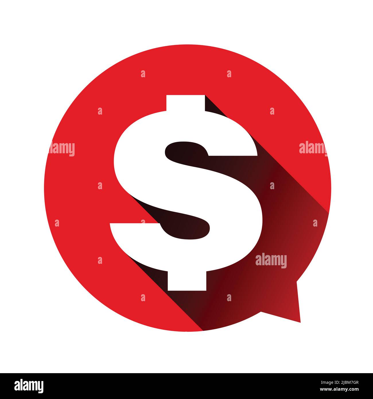 US Dollar sign red bubble Stock Vector Image & Art - Alamy