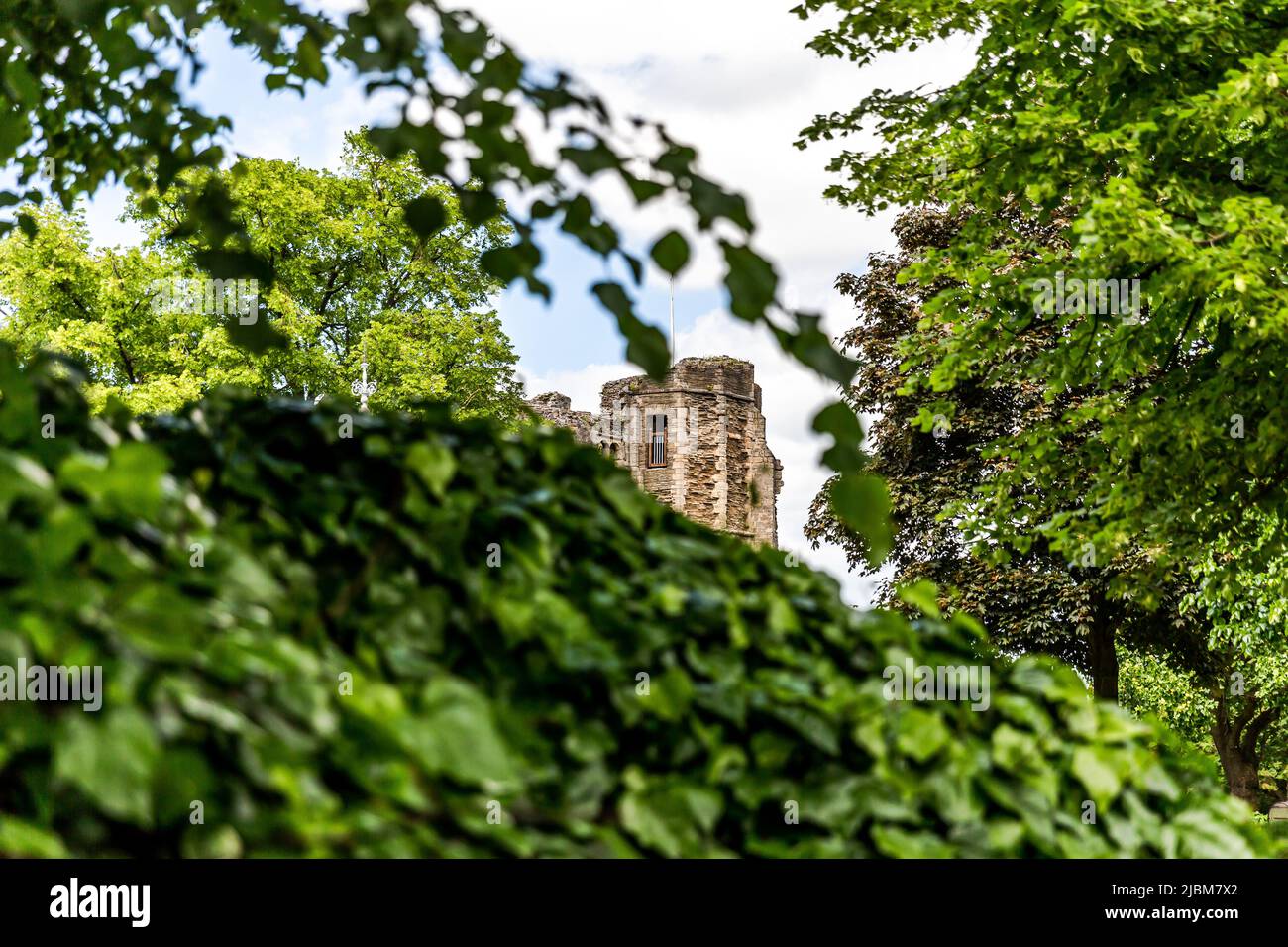 Medieval Gothic castle in Newark on Trent, near Nottingham ...