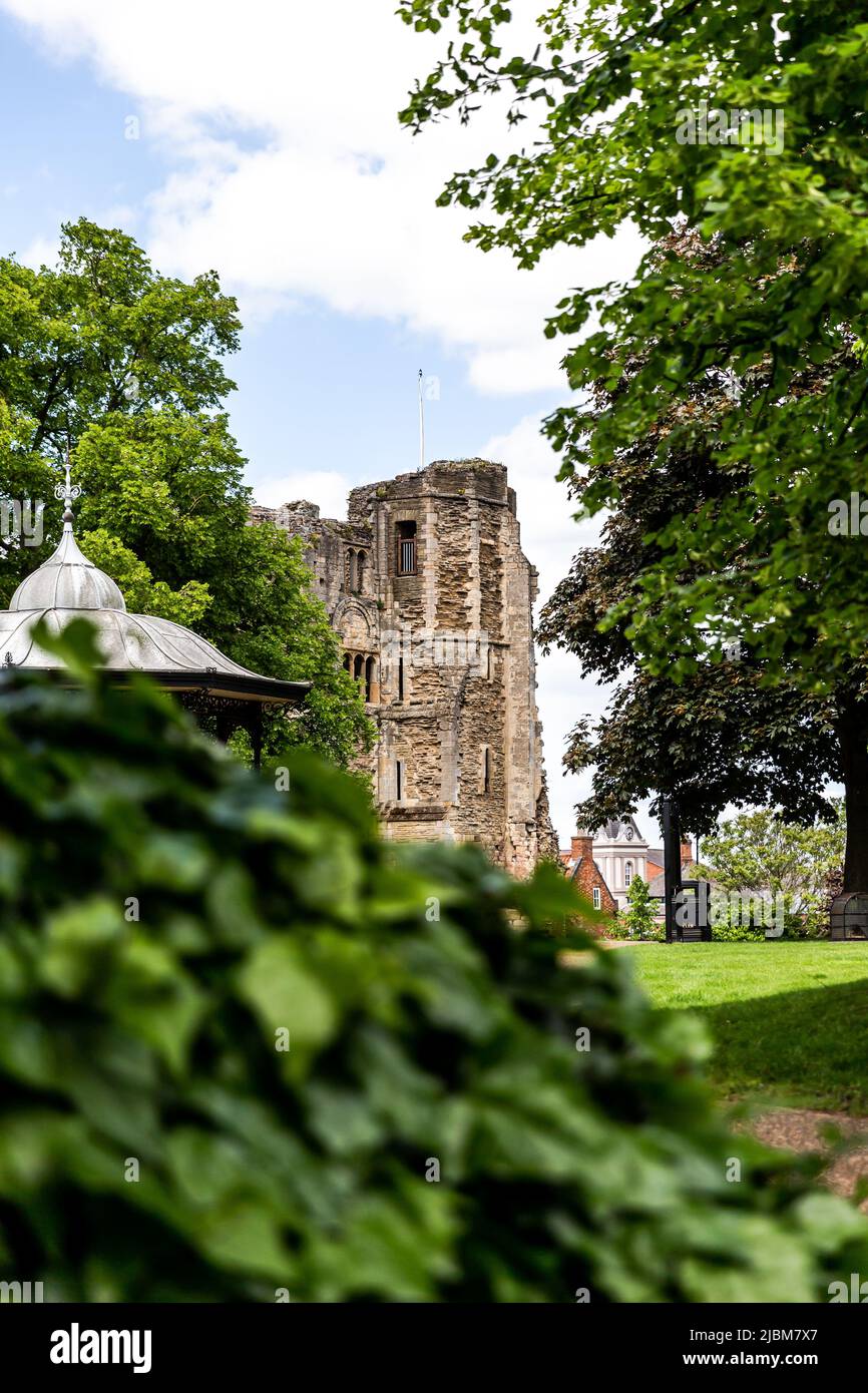 Medieval Gothic castle in Newark on Trent, near Nottingham ...