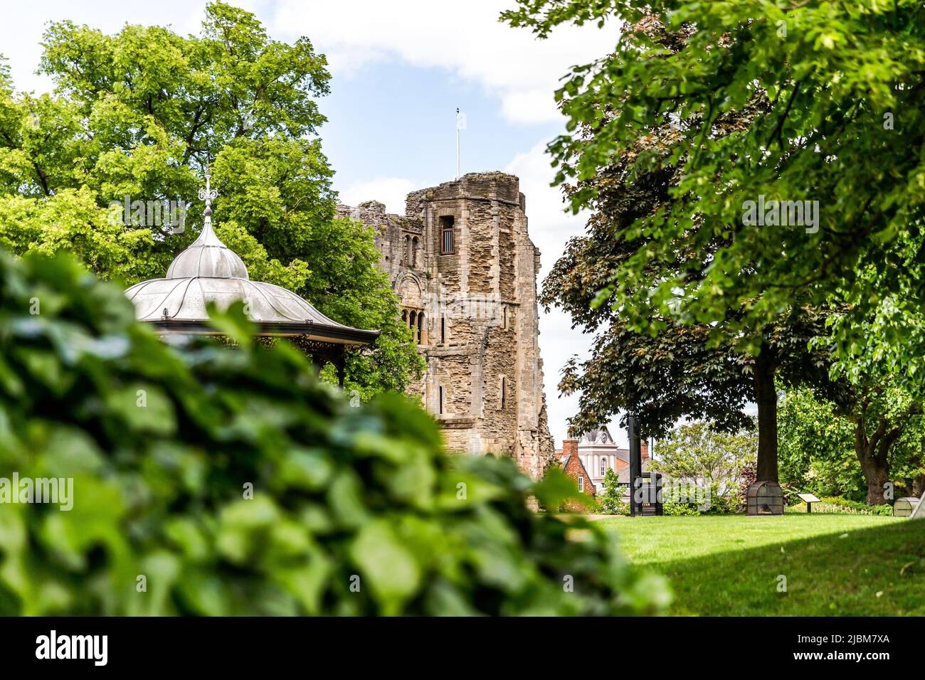 Medieval Gothic castle in Newark on Trent, near Nottingham ...