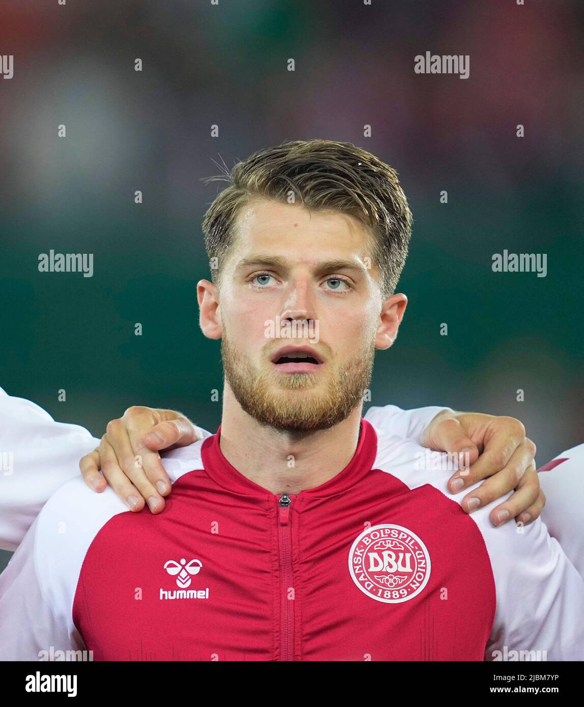 Ernst-Happel Stadium, Vienna, Austria. 6th June, 2022. Mathias Jensen ...