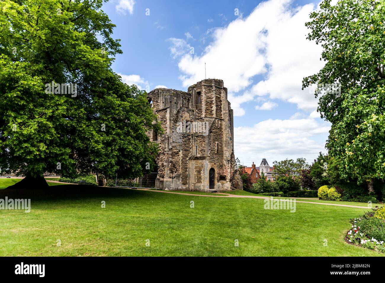 Medieval Gothic castle in Newark on Trent, near Nottingham ...