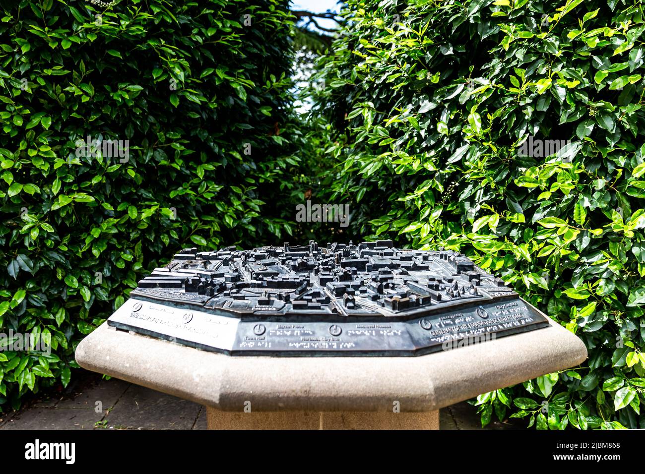 Medieval Gothic castle gardens in Newark on Trent, near Nottingham ...