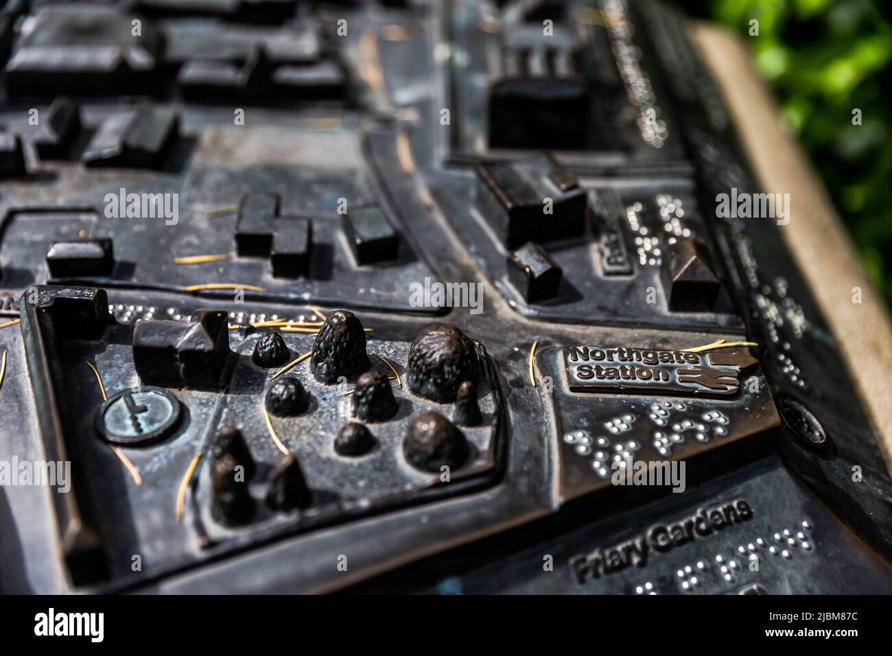 Map of Newark Northgate Station Stock Photo - Alamy