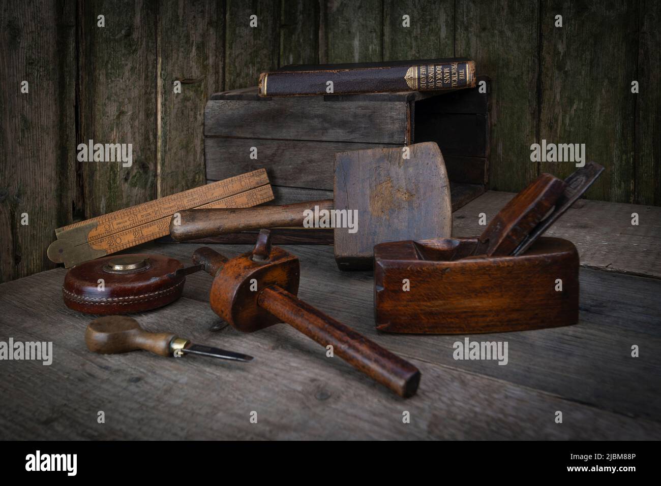 Old Tools Still Life Stock Photo - Alamy