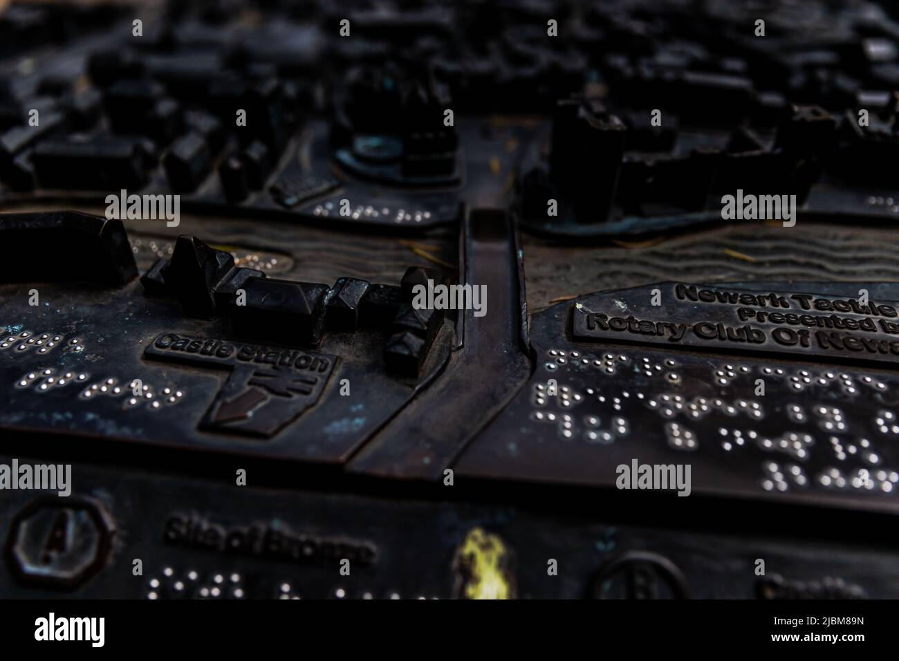 Map of Newark Bridge, Nottinghamshire, England, UK Stock Photo - Alamy