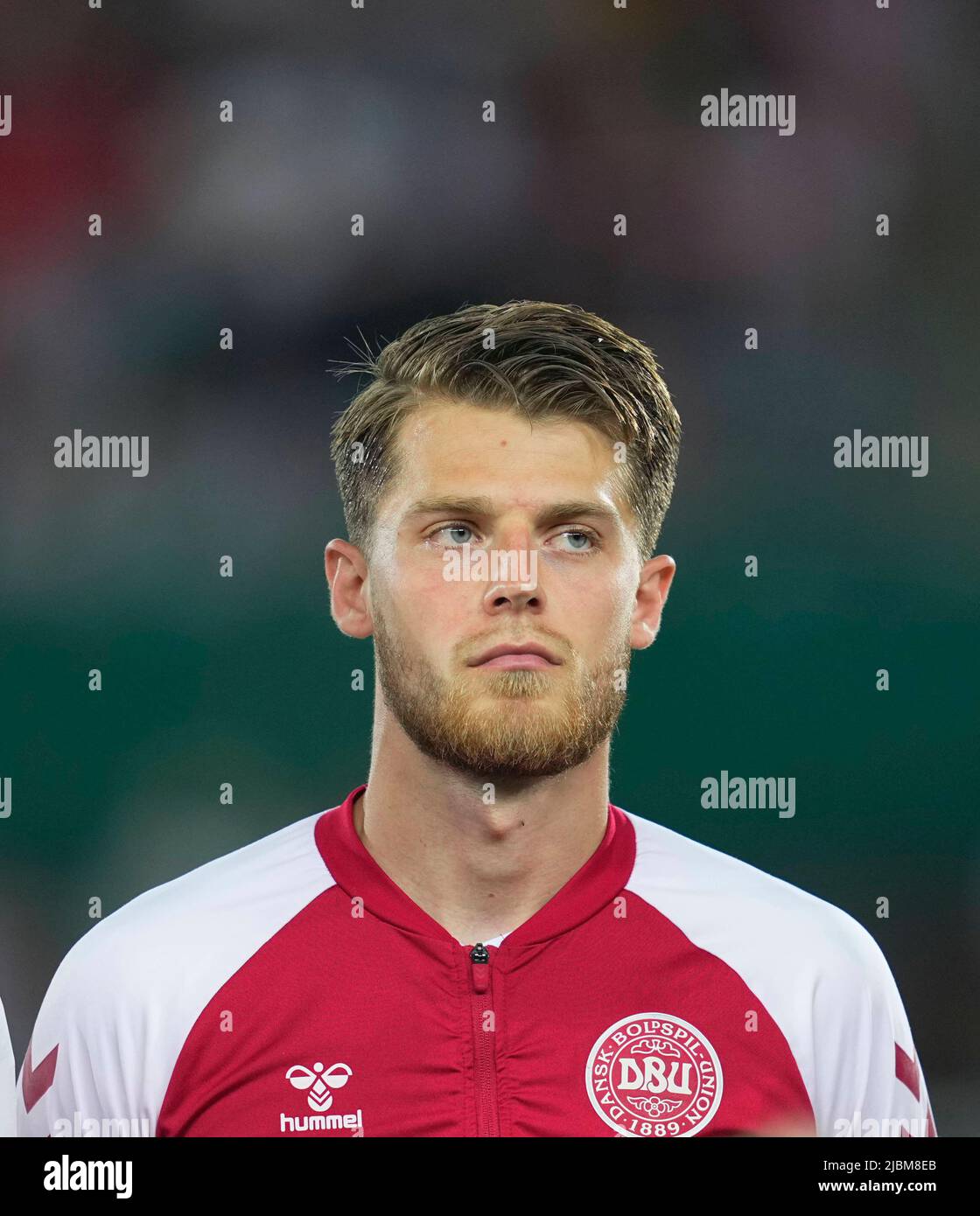 Ernst-Happel Stadium, Vienna, Austria. 6th June, 2022. Mathias Jensen ...