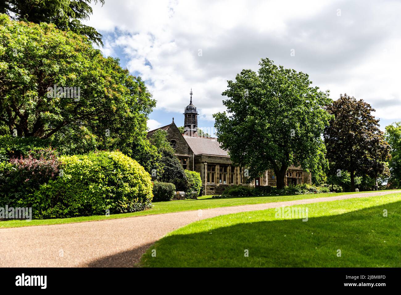 Medieval Gothic castle gardens in Newark on Trent, near Nottingham ...