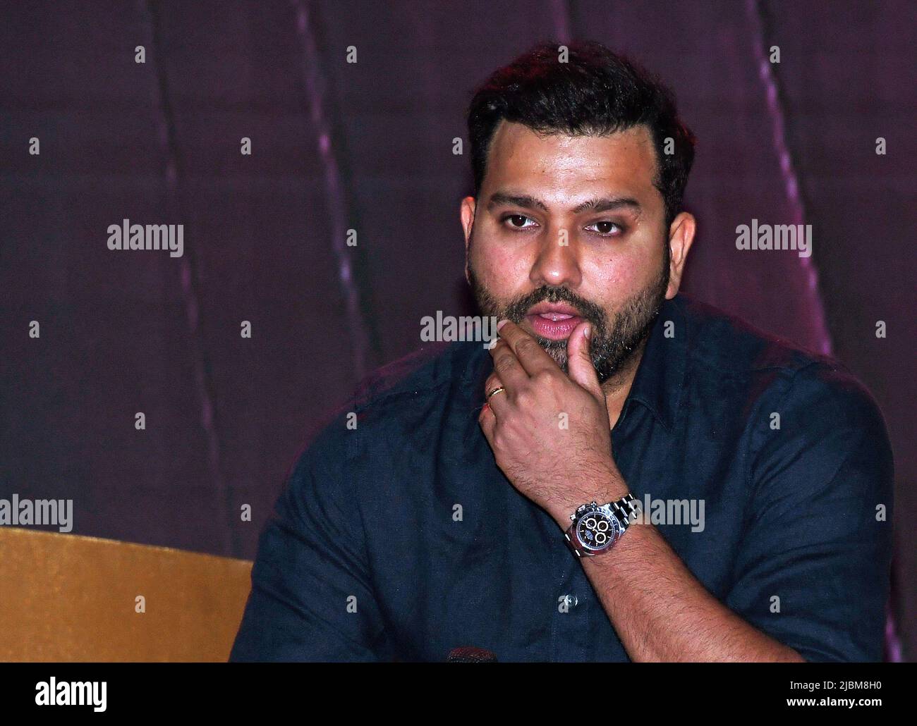 Indian cricket team captain Rohit Sharma seen at the launch of the UVA ...