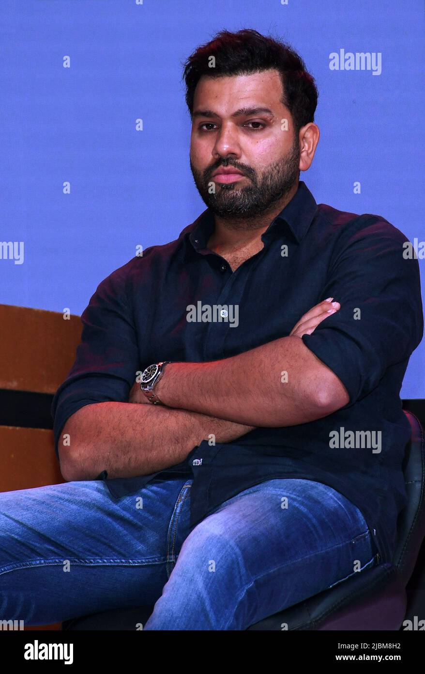 Indian cricket team captain Rohit Sharma seen at the launch of the UVA ...