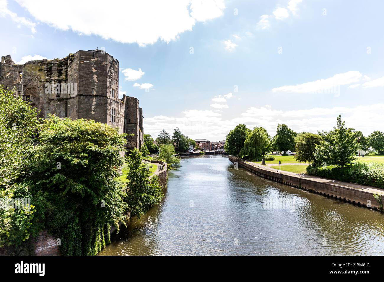 Medieval Gothic castle in Newark on Trent, near Nottingham ...