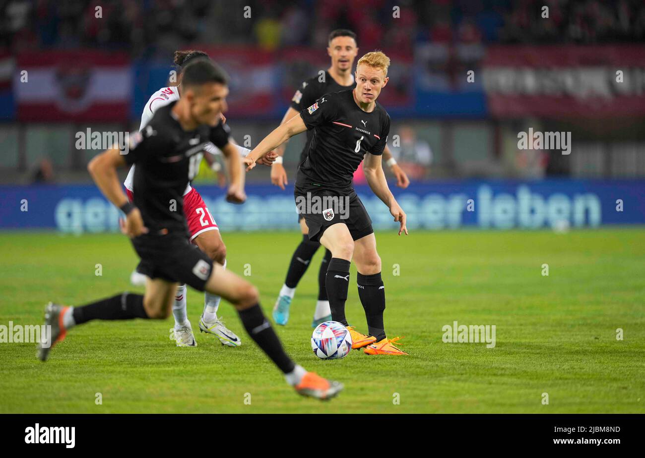 Ernst-Happel Stadium, Vienna, Austria. 6th June, 2022. Nicolas Seiwald ...