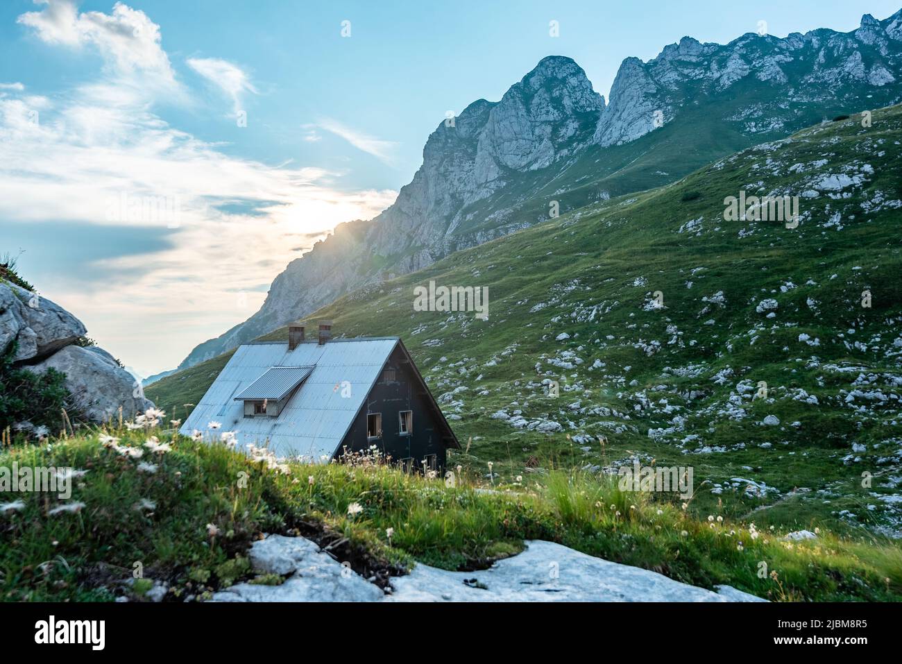 the panoramic view of Mangart pass in Slovenia Stock Photo - Alamy
