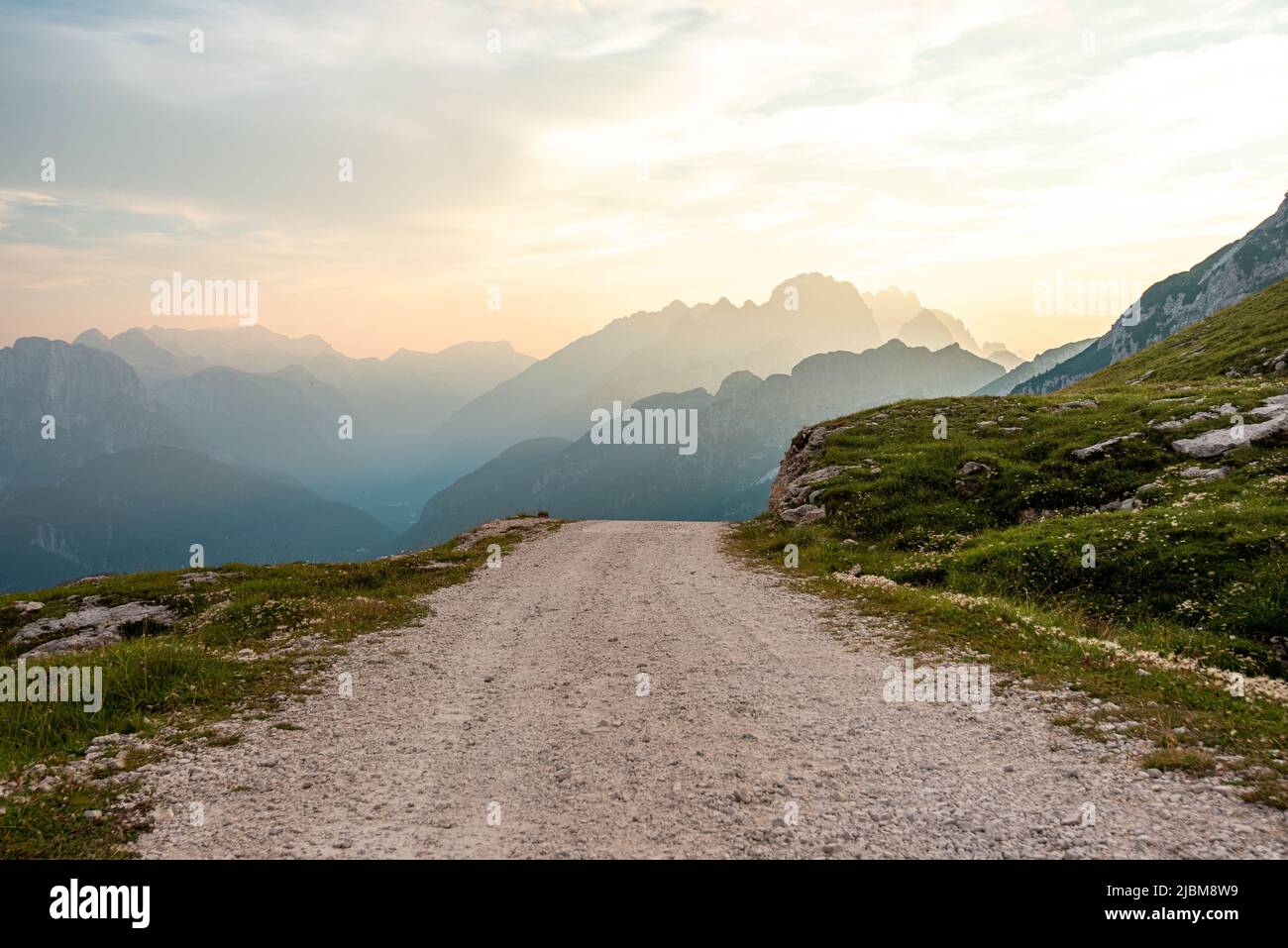 The grand view of Mangart mountain in Triglav national park, Julian ...