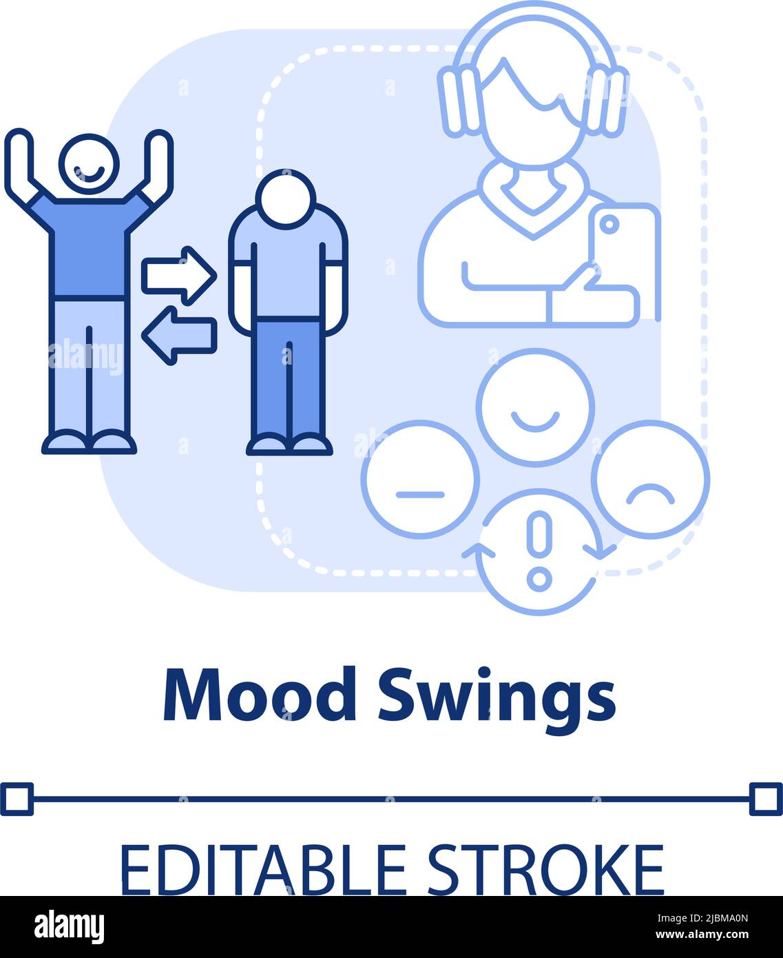 Bipolar mood swings Stock Vector Images - Alamy