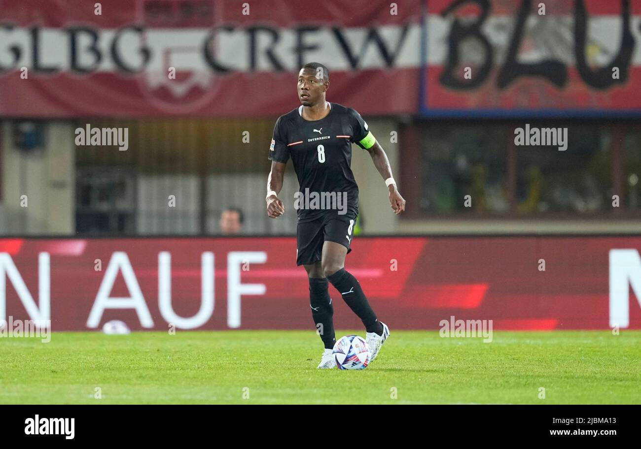 Ernst-Happel Stadium, Vienna, Austria. 6th June, 2022. David Alaba of ...