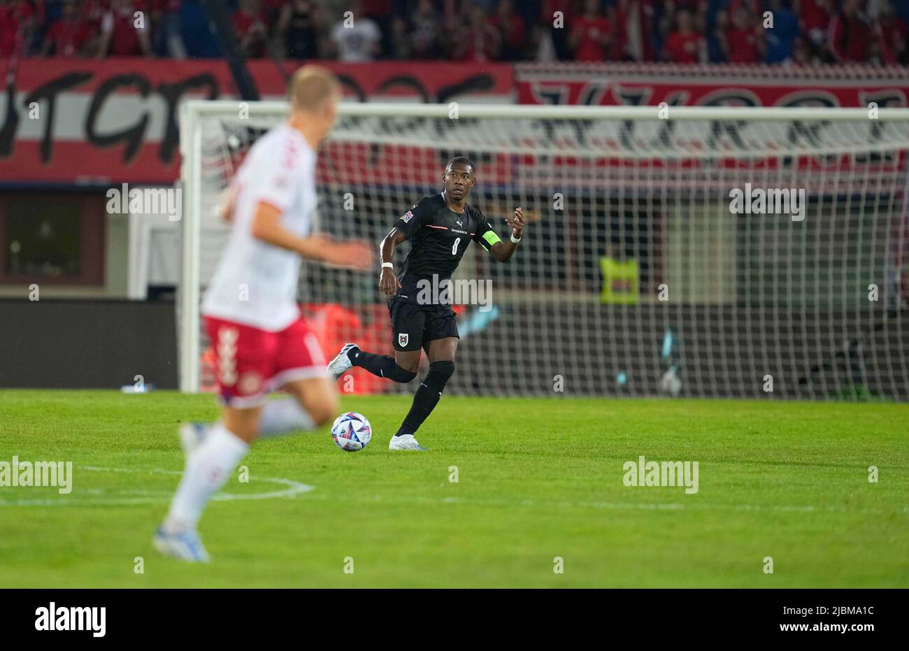 Ernst-Happel Stadium, Vienna, Austria. 6th June, 2022. David Alaba of ...