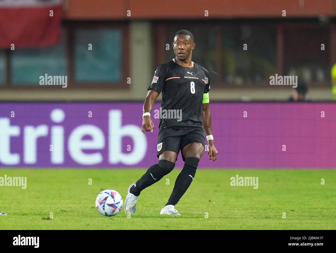 Ernst-Happel Stadium, Vienna, Austria. 6th June, 2022. David Alaba of ...