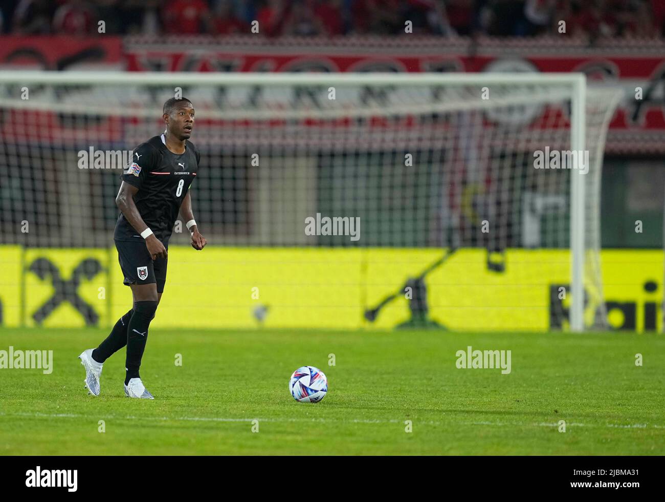 Ernst-Happel Stadium, Vienna, Austria. 6th June, 2022. David Alaba of ...